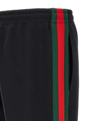 Gucci Nastro Web' Joggers - Blue