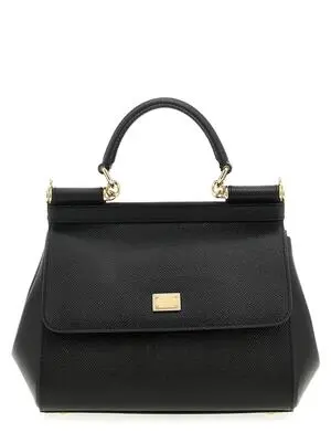 Dolce & Gabbana Sicily' Medium Handbag - Black