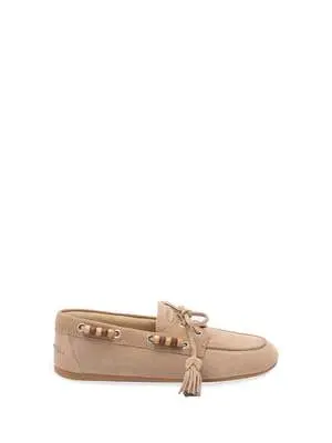 Miu Miu Suede Tassel Loafers - Multicolor