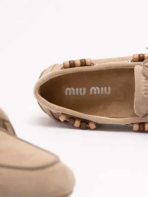 Miu Miu Suede Tassel Loafers