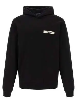 Jacquemus Le Hoodie Gros-grain' Hoodie - Black