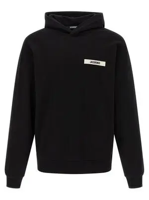 Jacquemus Le Hoodie Gros-grain' Hoodie - Black
