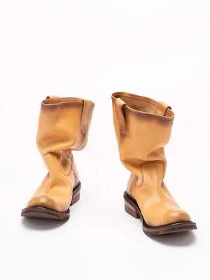 Miu Miu Foule Leather Booties