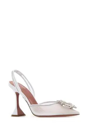 Amina Muaddi Mesh Begum Pumps