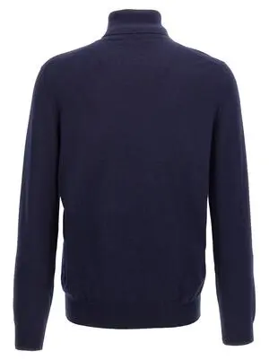 Brunello Cucinelli Cashmere Turtleneck Sweater - Blue