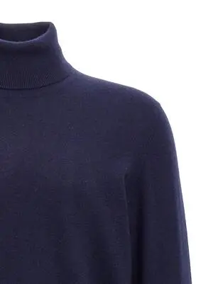 Brunello Cucinelli Cashmere Turtleneck Sweater - Blue