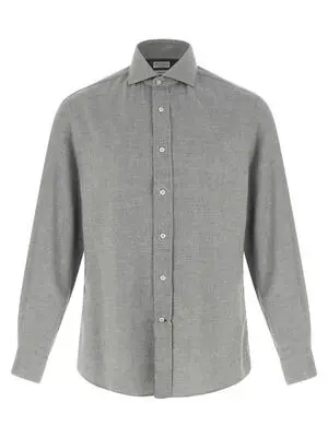 Brunello Cucinelli Cotton Shirt - Gray