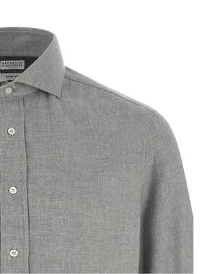 Brunello Cucinelli Cotton Shirt - Gray