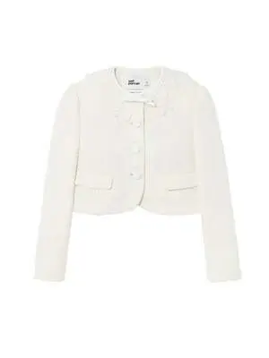 SELF-PORTRAIT Boucle Lace Collar Jacket - Multicolor