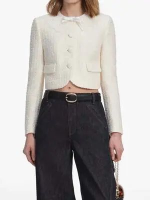 SELF-PORTRAIT Boucle Lace Collar Jacket