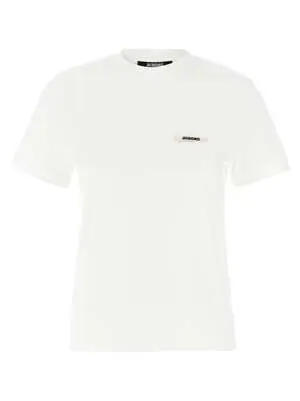 Jacquemus Le T-shirt Gros-grain' T-shirt - White