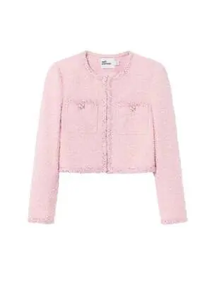 SELF-PORTRAIT Boucle Jacket - Multicolor