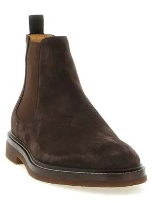 Brunello Cucinelli Chelsea' Ankle Boots - Brown
