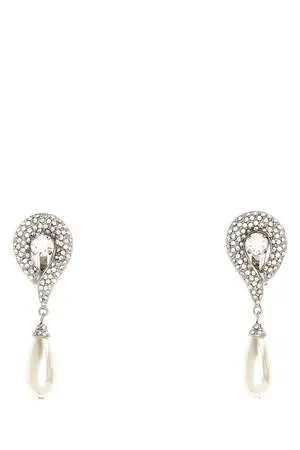 Alessandra Rich Metal Earrings - Silver