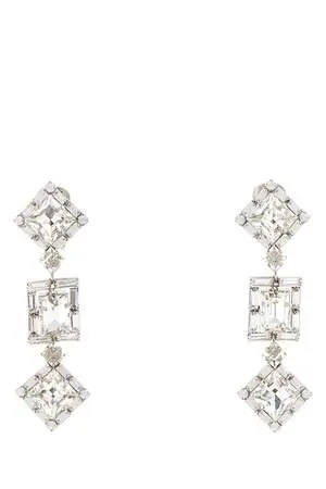 Alessandra Rich Embellished Metal Earrings
