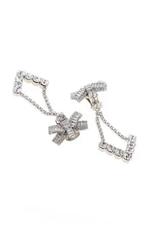 Alessandra Rich Embellished Metal Earrings