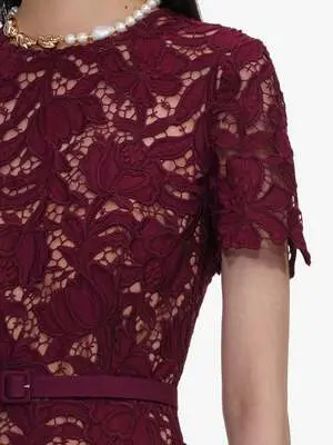 SELF-PORTRAIT Lace Midi Dress
