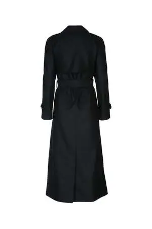 Harris Wharf London Raglan Pressed Wool Trench Coat