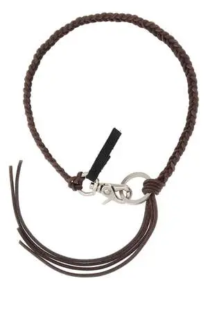 Our Legacy Chocolate Leather Ladon Necklace - Brown