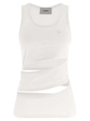 Coperni Spiral Tank Top - White