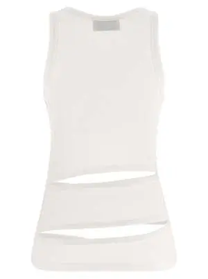 Coperni Spiral Tank Top - White