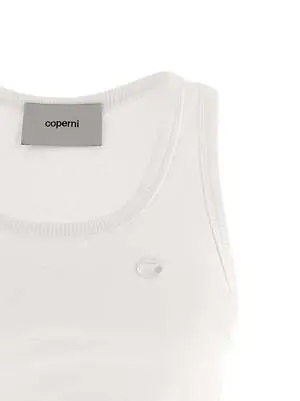 Coperni Spiral Tank Top - White
