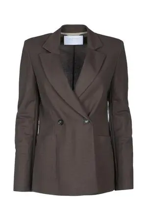 Harris Wharf London Women D.b. Blazer With Shoulder Pads Rayon - Multicolor