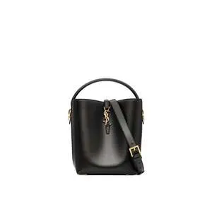Saint Laurent Le 37 Small Leather Bucket Bag - Black