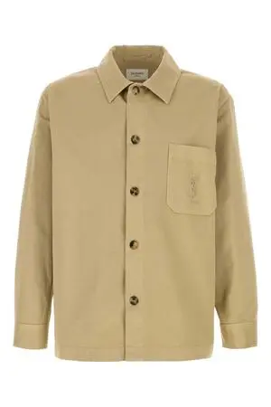 Saint Laurent Beige Cotton Shirt - Brown