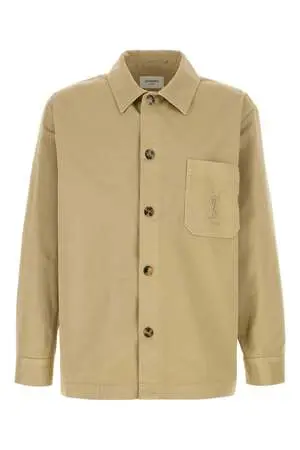 Saint Laurent Beige Cotton Shirt - Brown