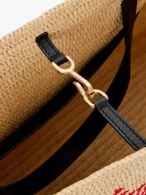 Loewe Verano` Extra Large Raffia Tote