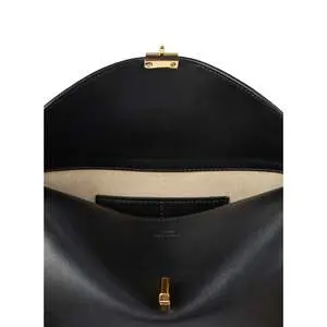 TOTEME T-lock Leather Clutch Bag