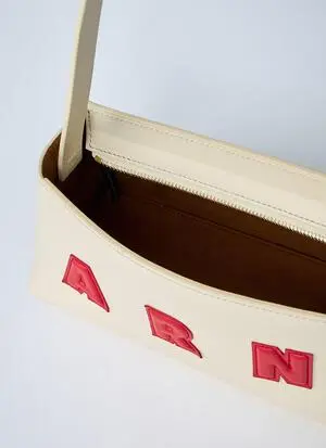 Marni Leather Baguette Museum Shoulder Bag