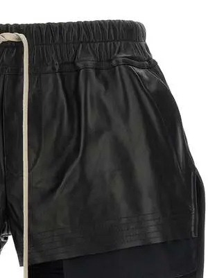 Rick Owens Leather Fog Boxers Shorts