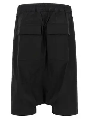Rick Owens Cotton Poplin Bermuda Shorts - Black