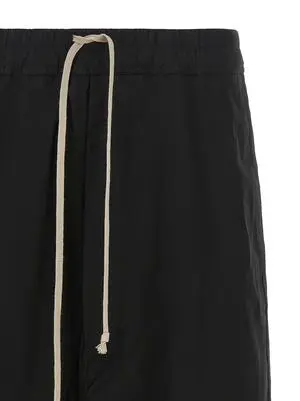 Rick Owens Cotton Poplin Bermuda Shorts - Black