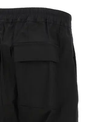 Rick Owens Cotton Poplin Bermuda Shorts - Black