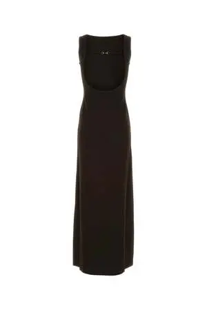 Gucci Chocolate Stretch Viscose Blend Dress