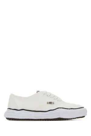 Mihara Yasuhiro Canvas Baker Sneakers - White
