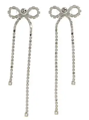 SELF-PORTRAIT Crystal Droplet Bow' Earrings