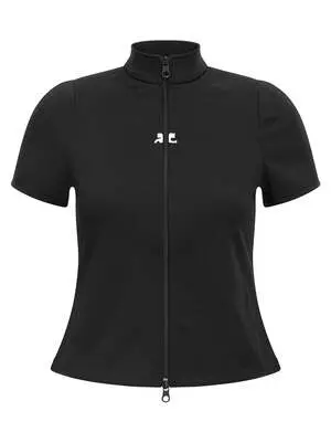 COURREGES Interlock Zipped' Top - Black