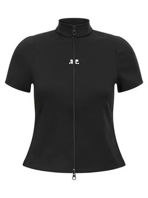 COURREGES Interlock Zipped' Top - Black