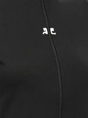 COURREGES Interlock Zipped Top - Black