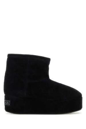 Balenciaga Suede Alaska Ankle Boots - Black