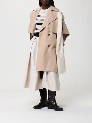 Max Mara Cotton And Wool Scarf With Logo