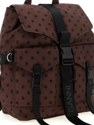 GANNI Polka Dot Re-tech Backpack