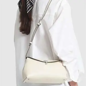 TOTEME T-lock Leather Clutch Bag