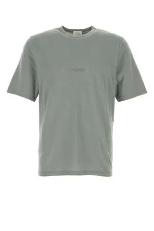 Saint Laurent Sage Cotton T-shirt - Green