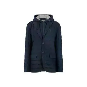 Herno Linen Quilted Jacket - Blue