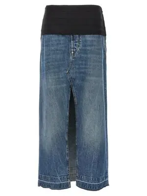 Stella McCartney Tuxedo Band Skirt - Blue
